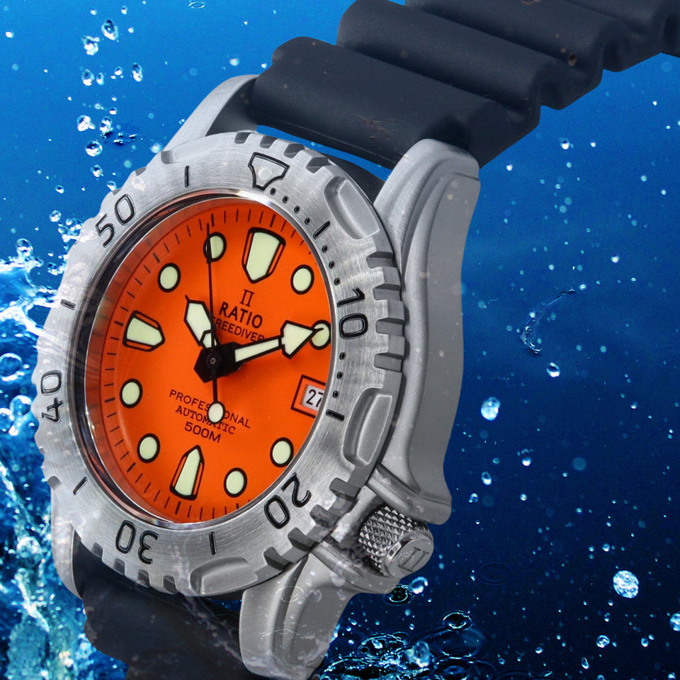 Ratio FreeDiver 500M Sapphire 32GS202A-ORG Men's Watch