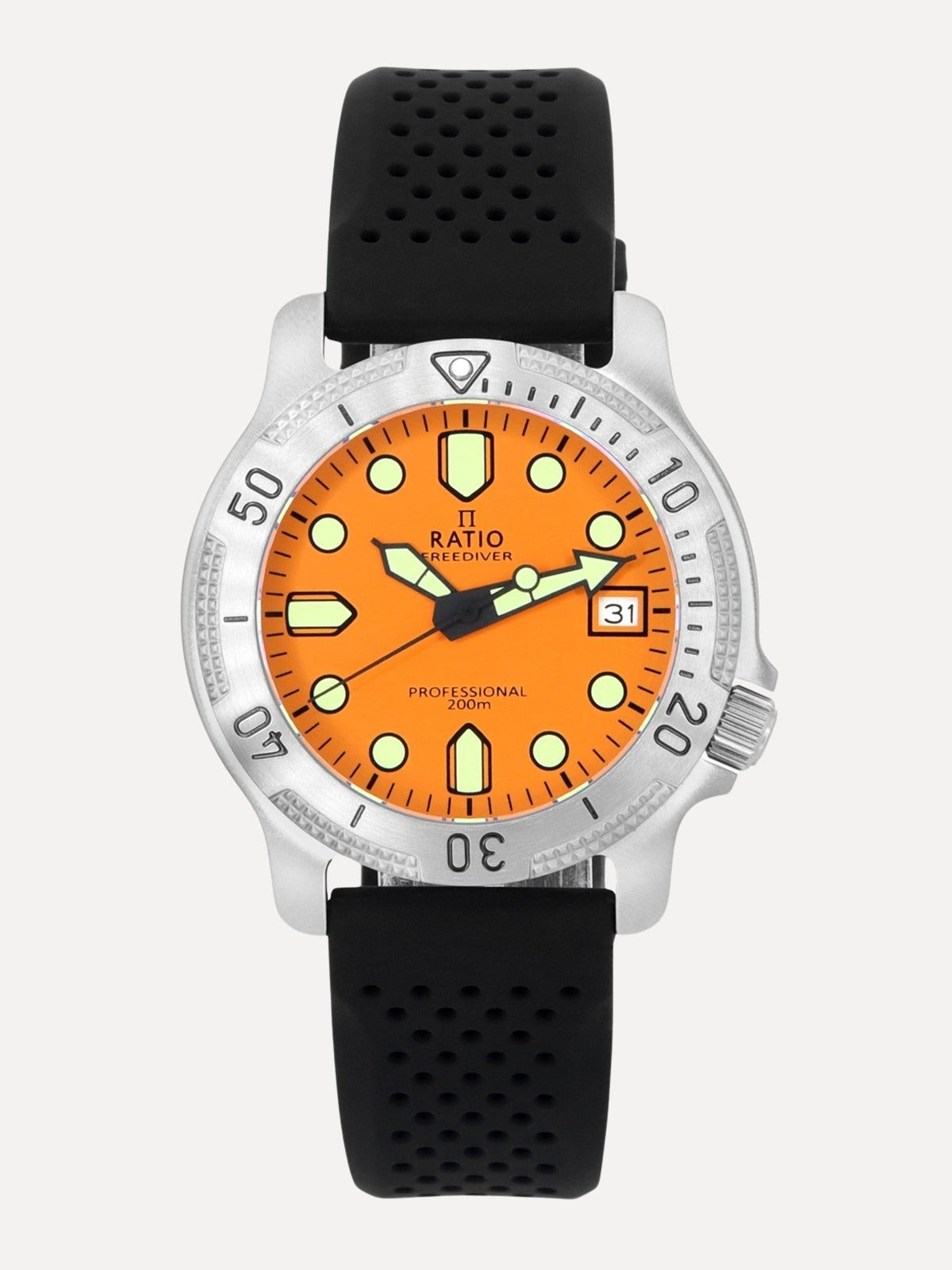 Ratio FreeDiver Professional Orange Dial Quartz RTF025 200M – Ratiowatches