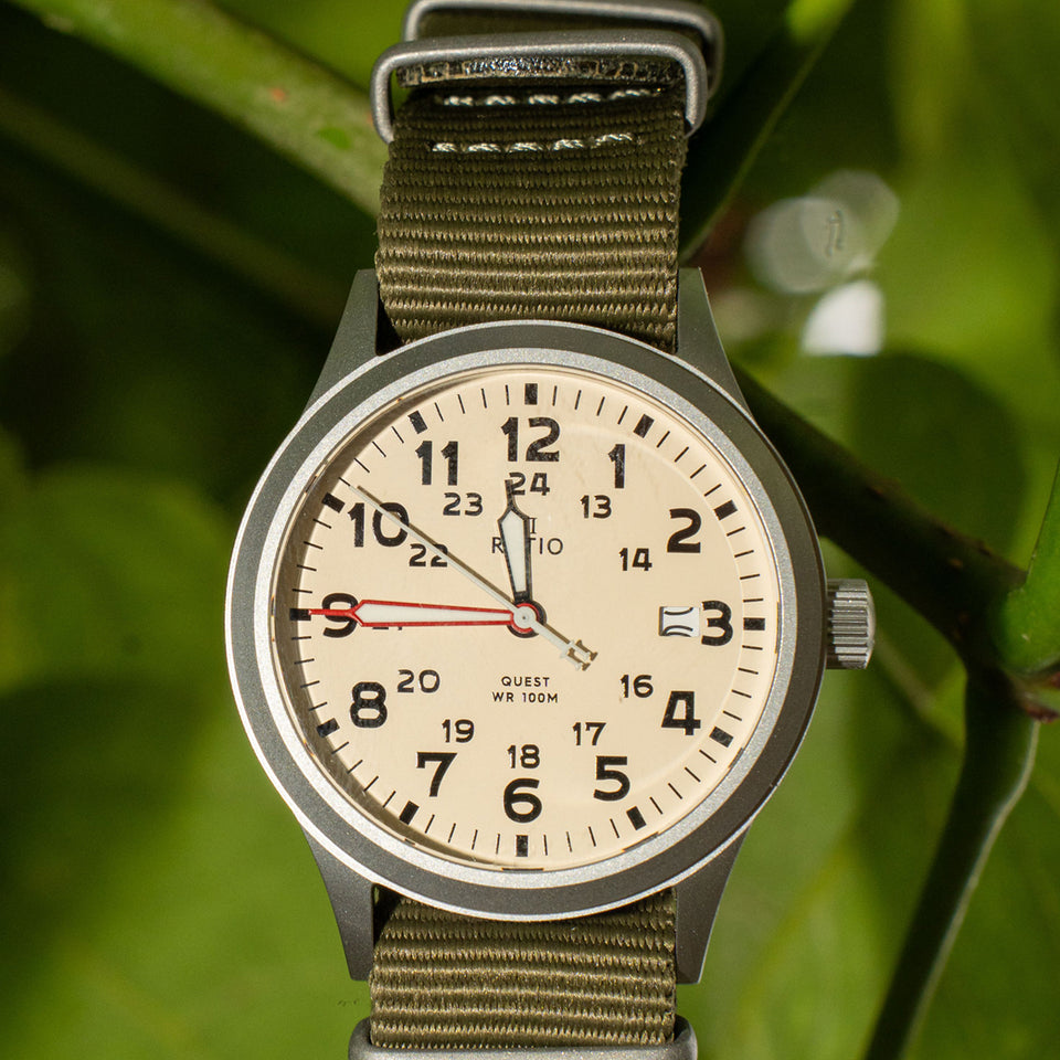 Ratio Quest Men's Field Watch Nylon Strap Quartz RTQ011 100M