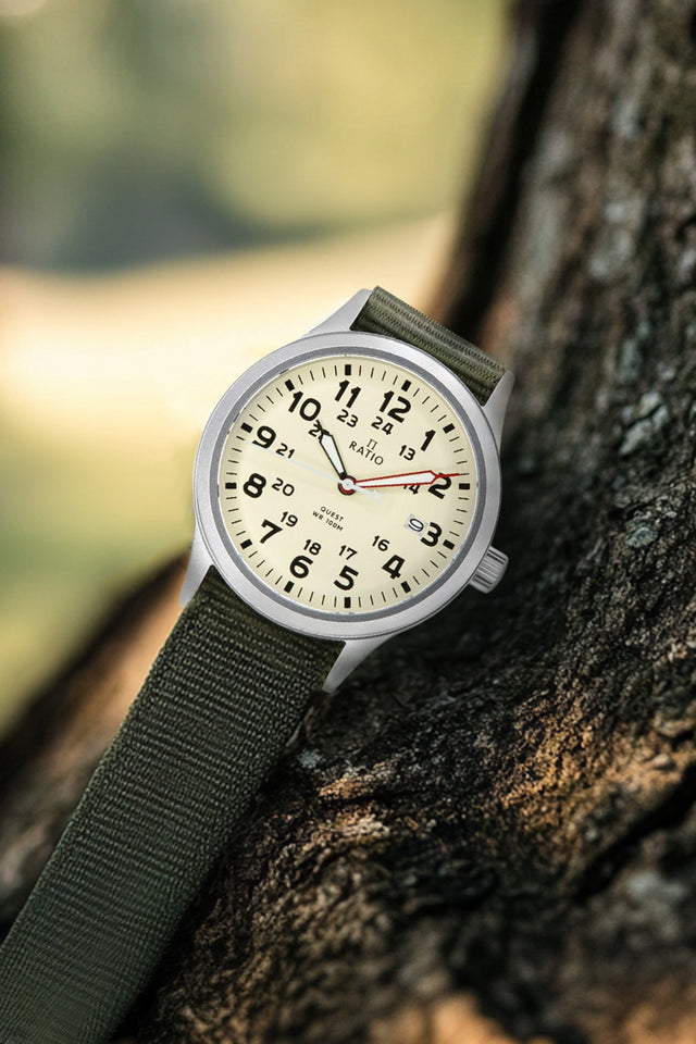 Ratio Quest Men's Field Watch Nylon Strap Quartz RTQ011 100M