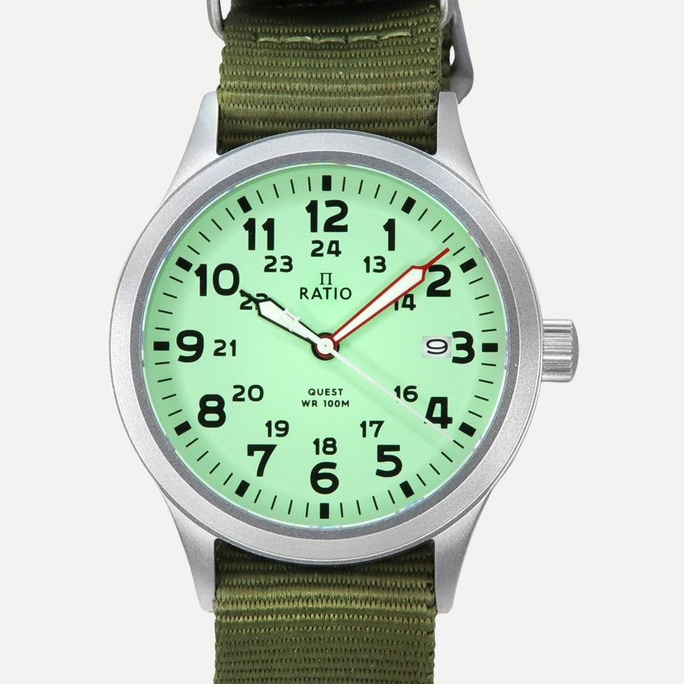 Ratio Quest Quartz RTQ015 100M Men's Field Watch