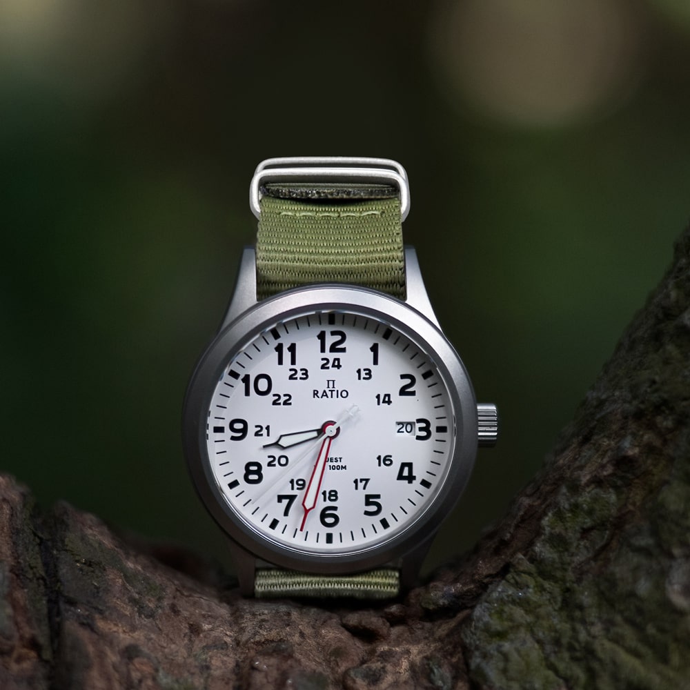 Ratio Quest Nylon Strap RTQ025 100M Men's Field Watch