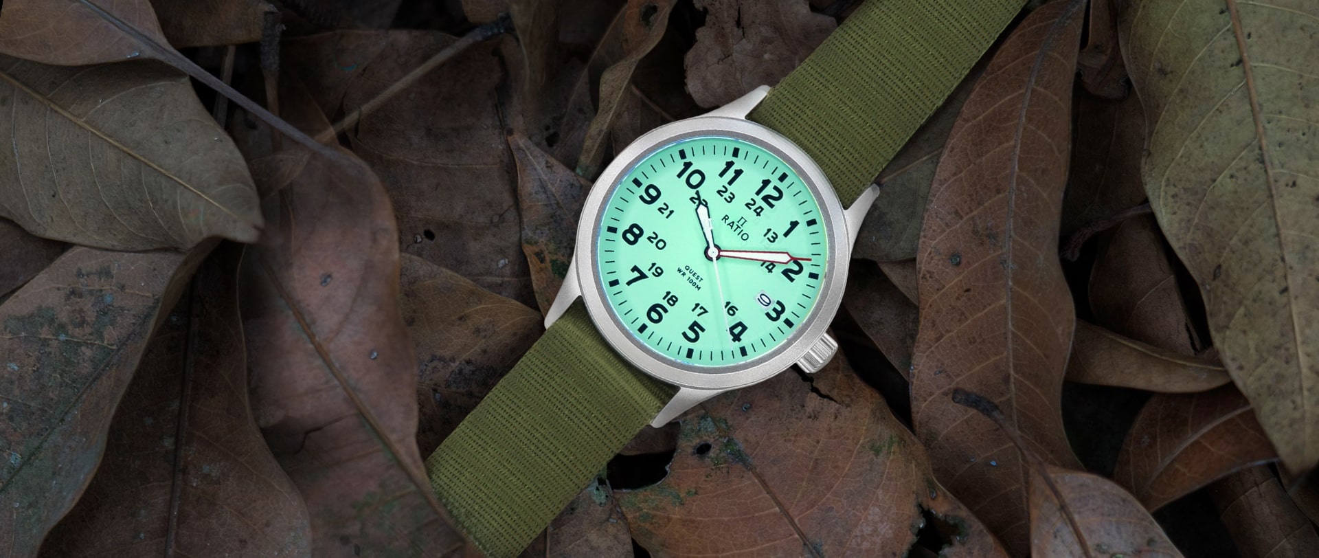Ratio Quest Quartz RTQ015 100M Men's Field Watch