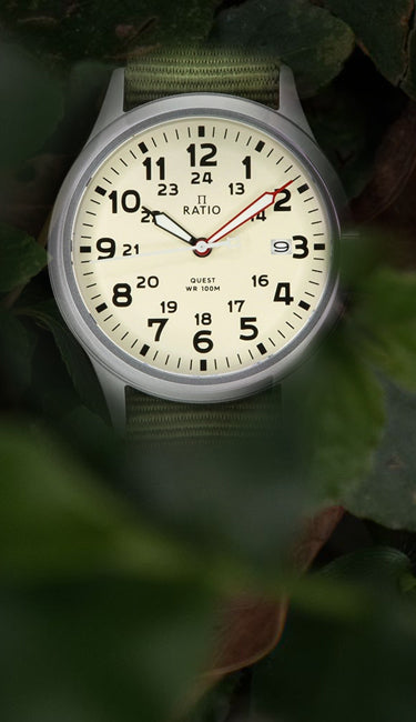 Ratio Quest Nylon Strap RTQ011 100M Men's Field Watch