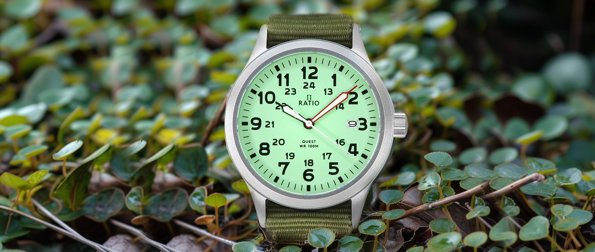 Ratio Quest Men's Field Watch Nylon Strap Quartz RTQ015 100M