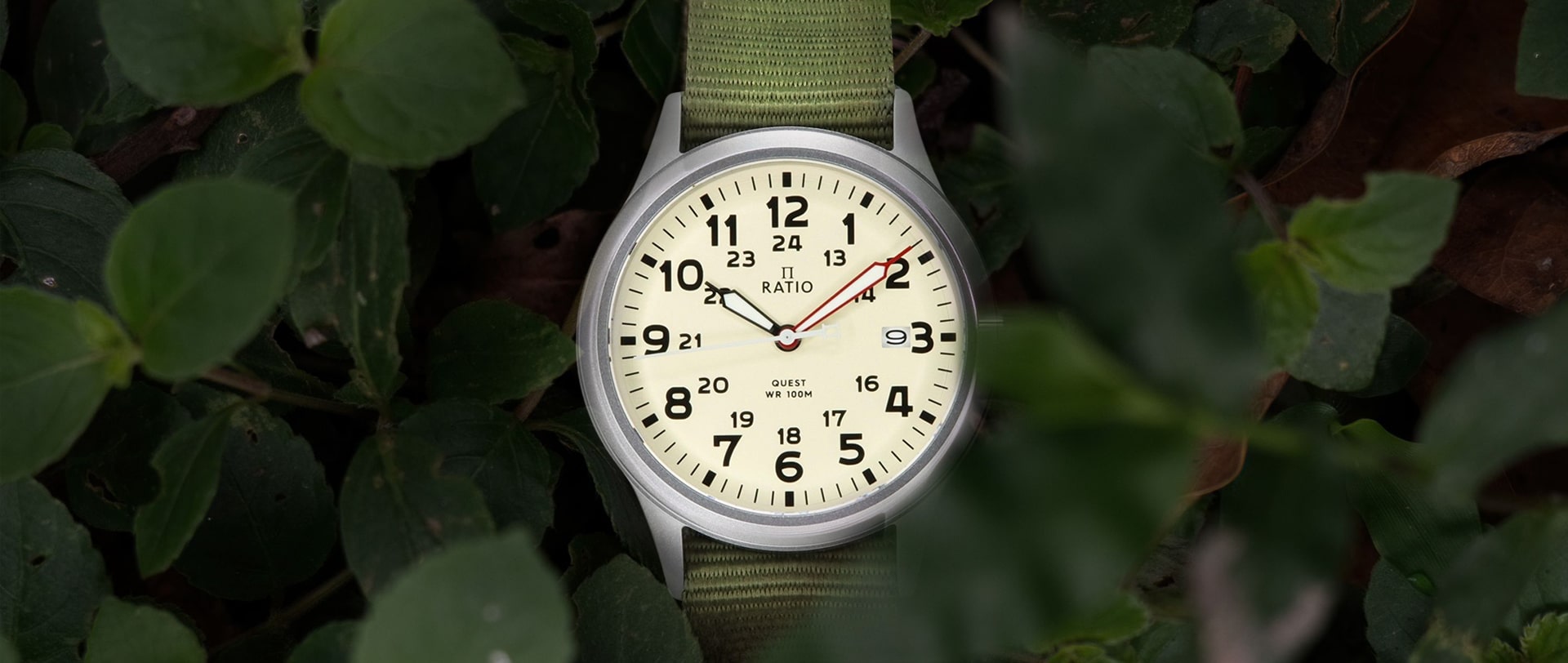 Ratio Quest Nylon Strap RTQ011 100M Men's Field Watch